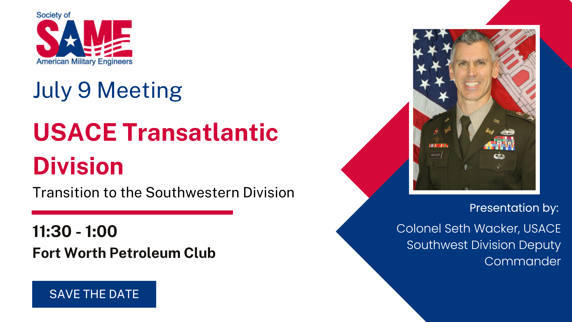Save the Date for a Can’t Miss Session July 9th – Update on USACE ...